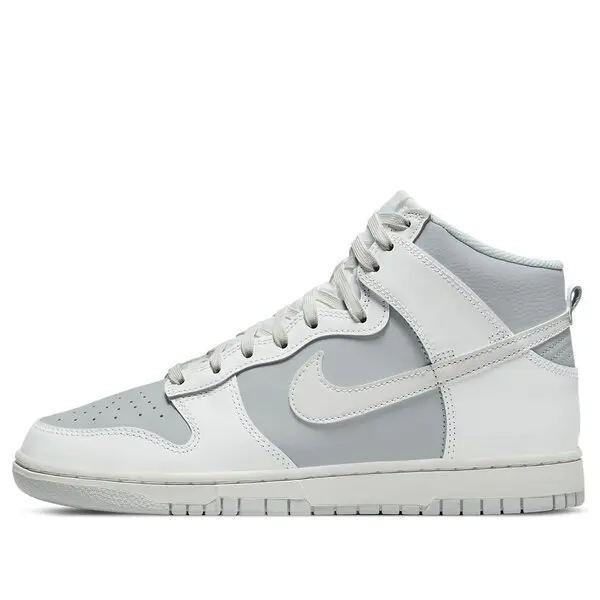 Nike Dunk High Top Sneakers - White/gray