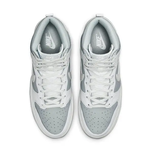 Nike Dunk High Top Sneakers - White/gray