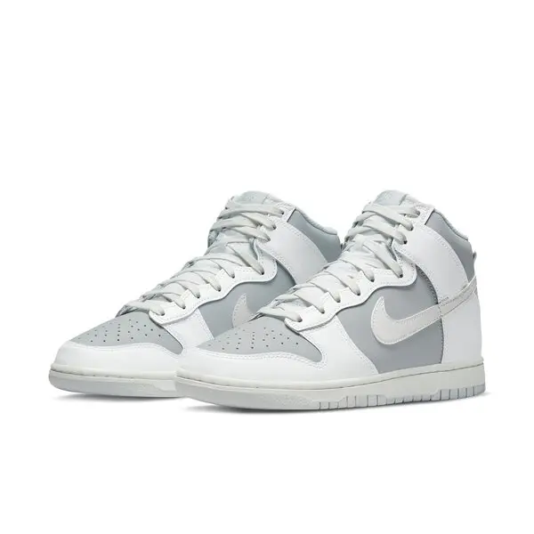 Nike Dunk High Top Sneakers - White/gray