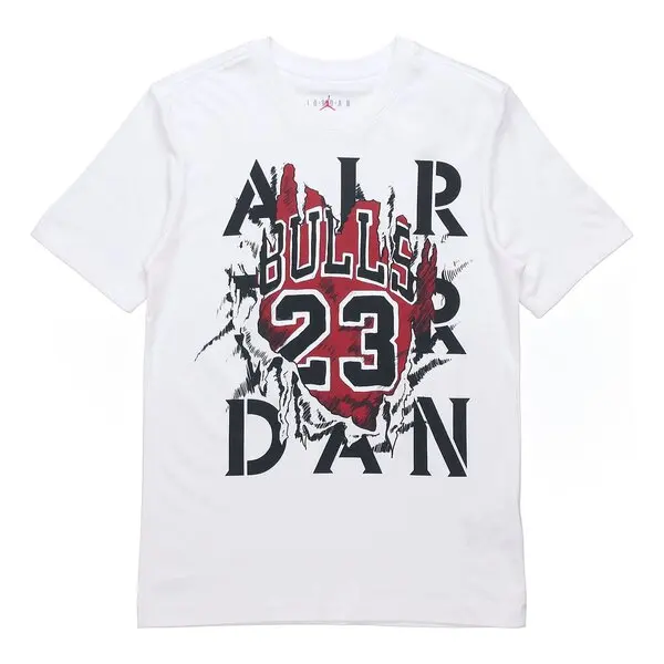 JORDAN Aj5 '85 Printed Crew Neck Short-sleeved - White