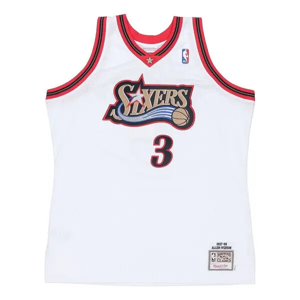 Mitchell & Ness Nba Allen Iverson Philadelphia 76ers 1997/98 Home Jersey #3 - White