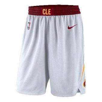 Nike Nba Cleveland Cavaliers Association Swingman Shorts - White/red