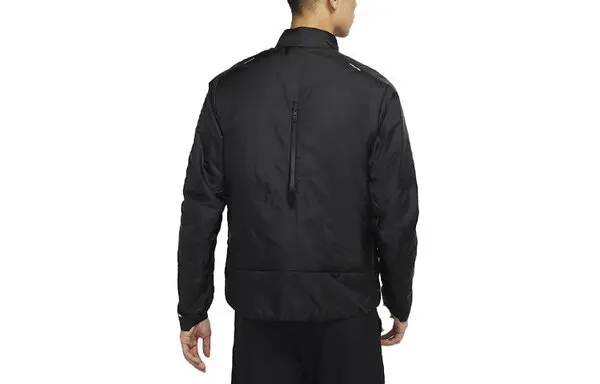 Nike Fw21 Solid Color Hooded Long Sleeves Black Down Jacket