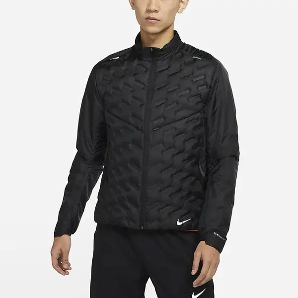 Nike Fw21 Solid Color Hooded Long Sleeves Black Down Jacket