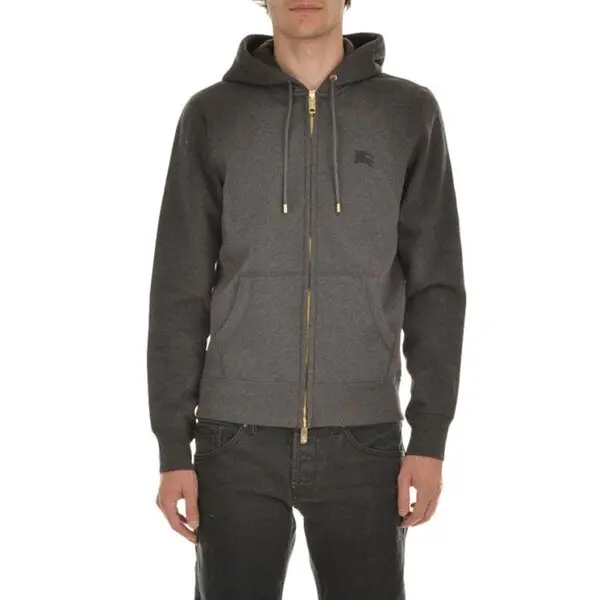 Burberry Cotton Logo Embroidery Zipper Jacket