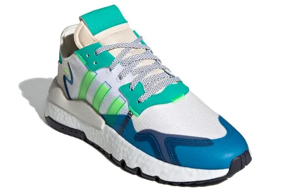 Adidas Originals Nite Jogger Sneakers - White/green/blue