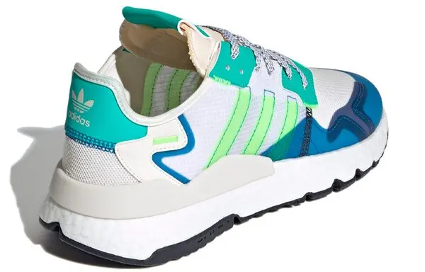 Adidas Originals Nite Jogger Sneakers - White/green/blue