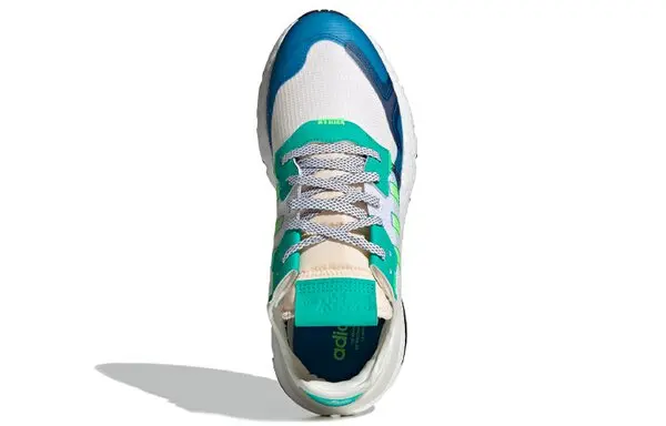 Adidas Originals Nite Jogger Sneakers - White/green/blue