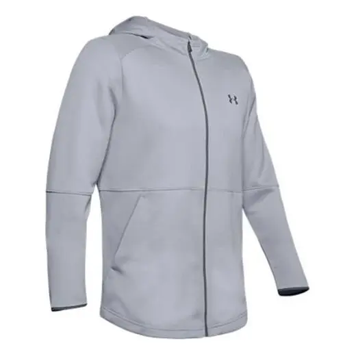Under Armour Warmup Training Sports Hooded Tops Gray