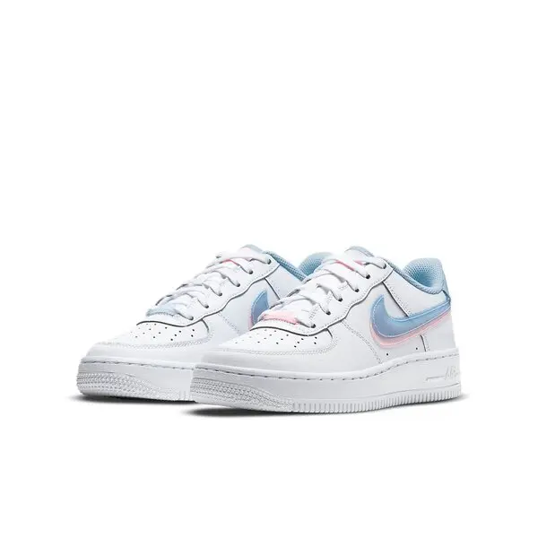 Nike Force 1 Lv8 'double Swoosh' Sneakers - Pink/white/blue
