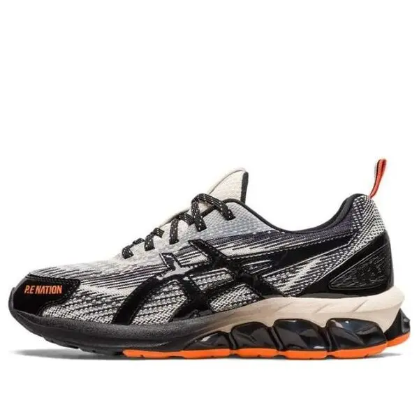 Asics Pe Nation X Gel Quantum 180 "ivory Black" Sneakers - Gray/black