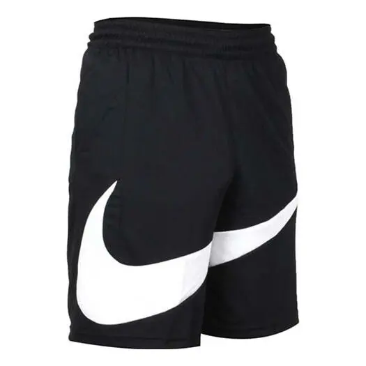 Nike Large Logo Printing Basketball Sports Shorts - Black