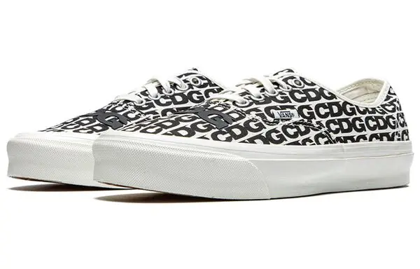 VANS Comme Des Garçons X Og Authentic Lx 'cdg Print' Sneakers - Black/white