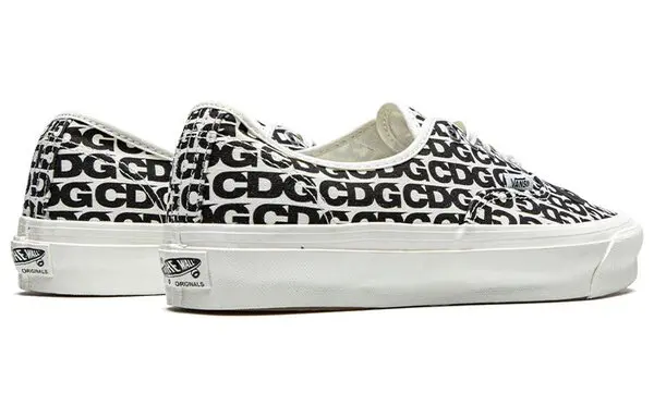VANS Comme Des Garçons X Og Authentic Lx 'cdg Print' Sneakers - Black/white