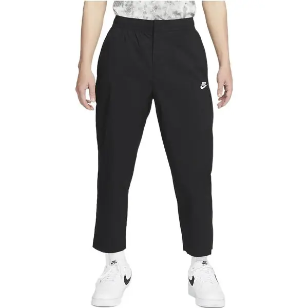 Nike Solid Color Casual Straight-leg Cropped Sweatpants