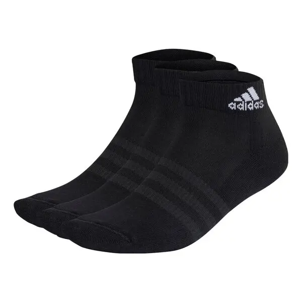 Adidas Cushioned Sportswear Ankle Socks 3 Pairs - Black