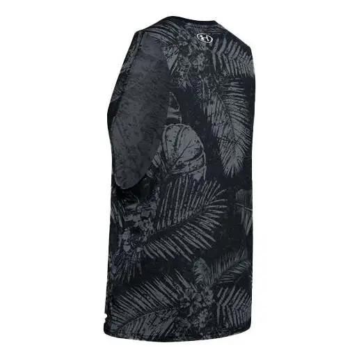 Under Armour Project Rock Aloha Camo Tank Top - Black/grey