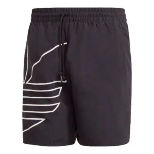 Adidas Originals Solid Color Sports Shorts - Black