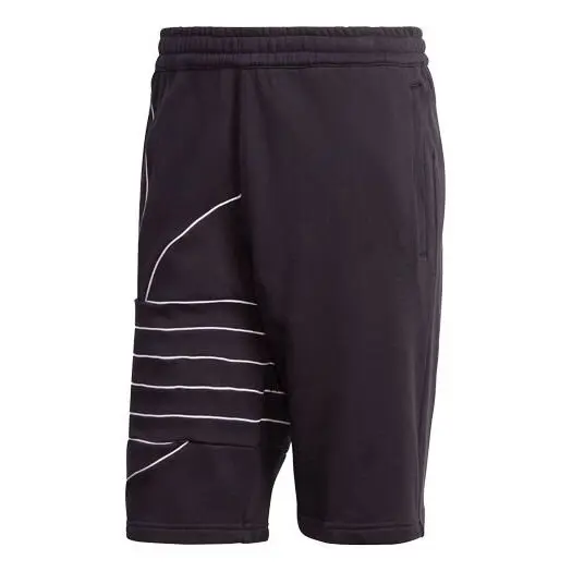 Adidas Originals Logo Print Sports Shorts - Black