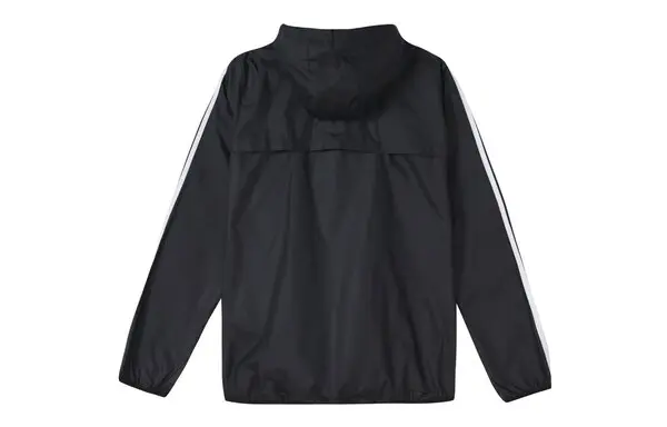 Adidas Woven Hooded Windbreaker Jacket - Black