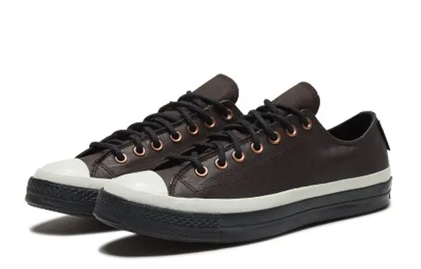 CONVERSE Chuck 70 Low Top Gore-tex Leather Sneakers - White/brown