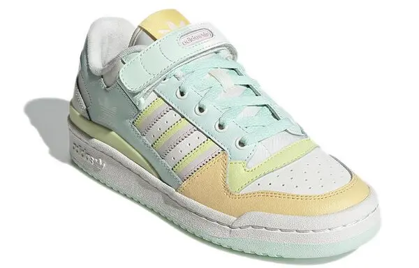 Adidas Originals Forum Low Premium Sneakers - White/blue/yellow