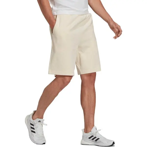 Adidas Solid Color Logo Micro Mark Lacing Casual Sports Shorts - Multi-color