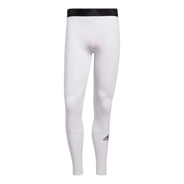 Adidas Adidastechfit Long Tights 'white - White/black