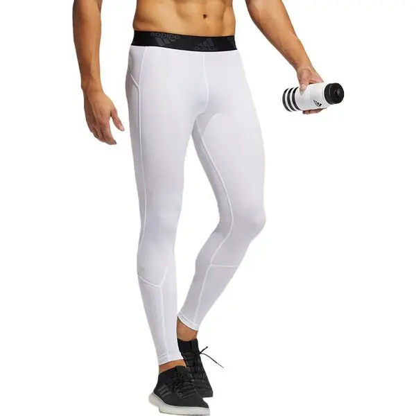 Adidas Adidastechfit Long Tights 'white - White/black