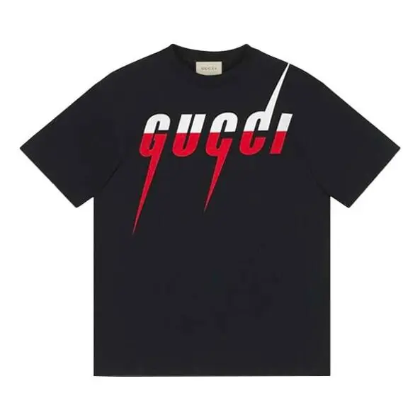 Gucci Blade Printing Short Sleeve - Black