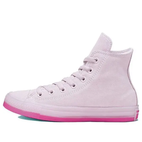 CONVERSE Suede High Top Jelly Sole Sneakers - Pink