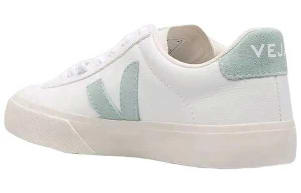 VEJA Campo Chromefree Lace-up Sneakers - White/green