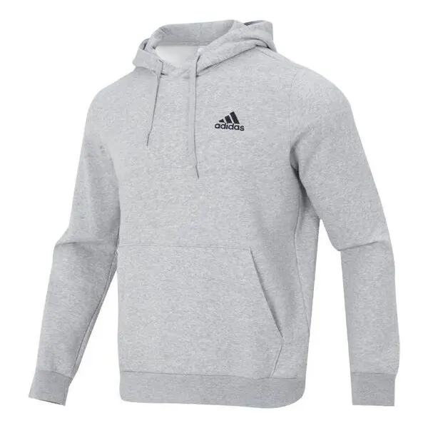 Adidas Fleece Logo Hoodie - Grey