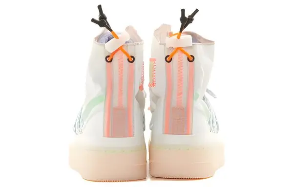 Nike Force 1 High Top Sneakers - White/green