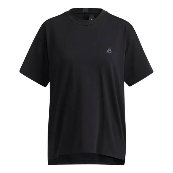 Adidas Wording Loose Fit T-shirt - Black