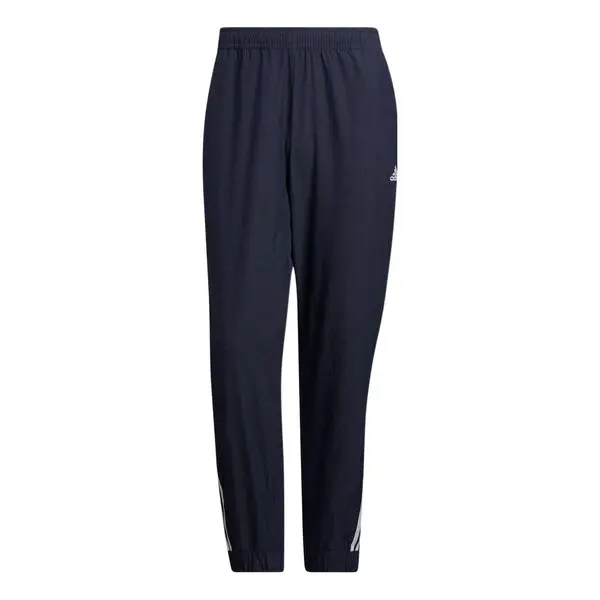 Adidas Contrasting Colors Stripe Small Label Bundle Feet Sports Pants/trousers/joggers Legendary Ink Blue - Multi-color