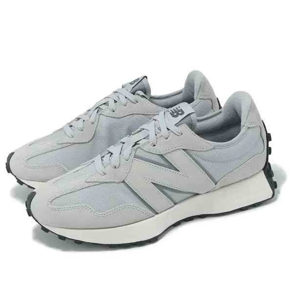 NEW BALANCE 327 Suede Sneakers - Raincloud Grey