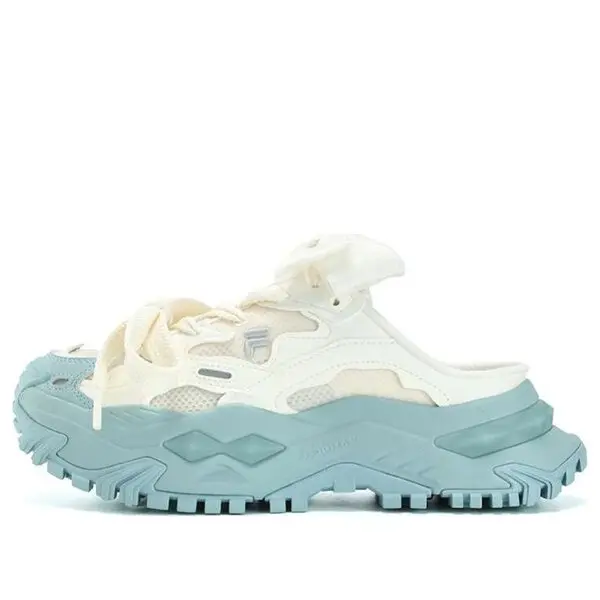 FILA FUSION Bianco Mule Sneakers - Blue/white