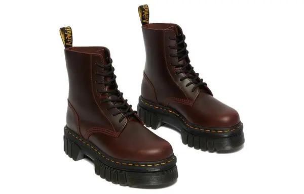 Dr. Martens Audrick Brando Leather Platform Lace Up Boots