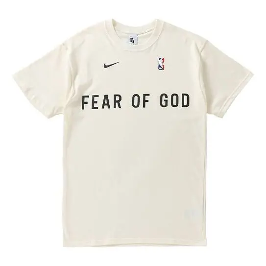 Nike X Fear Of God X Nba Short Sleeve 'beige - Light Ivory