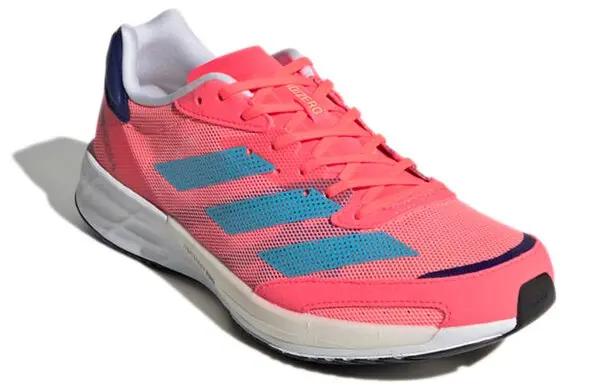Adidas Adizero Adios "turbo Sky Rush" Performance Running Shoes - Pink/blue/white