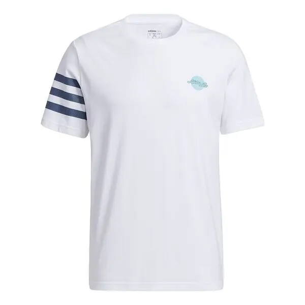 Adidas Neo Casual Sports Round Neck Short Sleeve - White