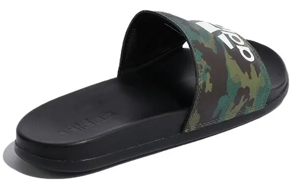Adidas Adilette Comfort Slides - Black/green