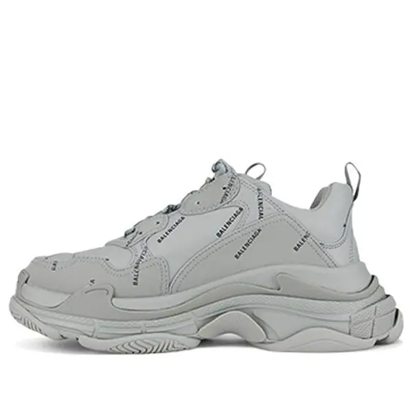 Balenciaga Triple S Allover Logo Sneakers - Grey
