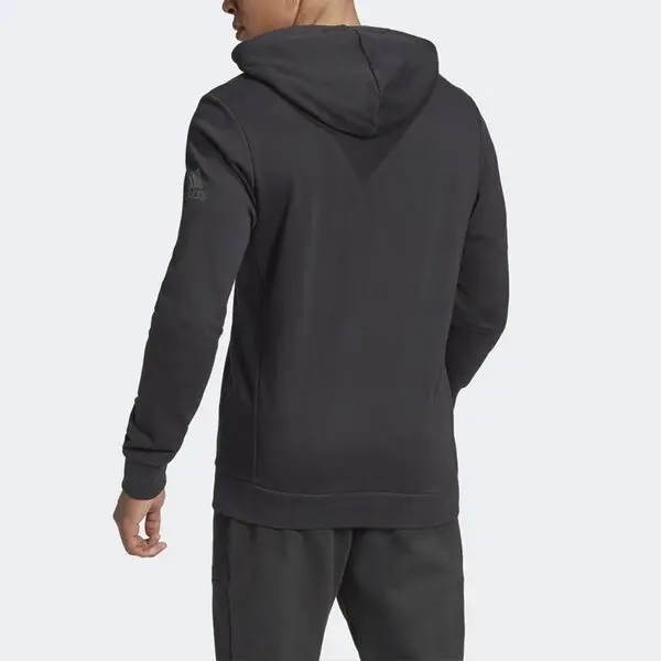 Adidas All Blacks Rugby Hooded Sweatshirt - Black