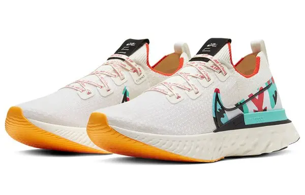 Nike React Infinity Run Flyknit "a.i.r." Athletic Sneakers - Sail/black