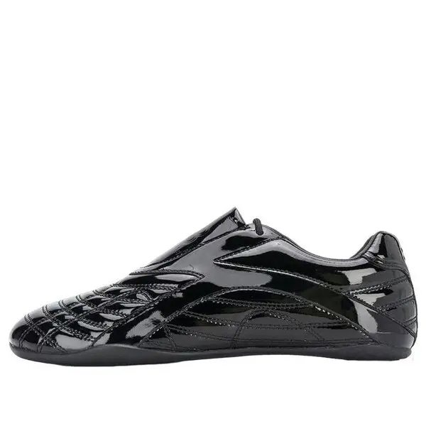 Balenciaga Zen Sneakers In Shiny Patent Leather - Black