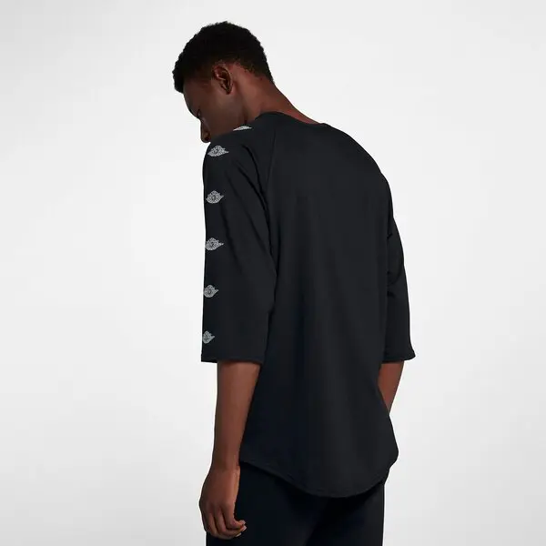 JORDAN 3/4 Sleeve T-shirt - Black/multi-color