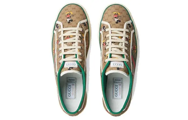 Gucci Disney X Tennis 1977 Mickey Mouse Sneakers - Brown