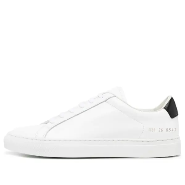 COMMON PROJECTS Achilles Suede Low Top Sneakers - White/black